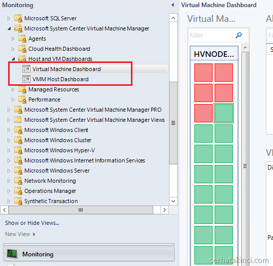 Scom Dashboard Vmm Host Ve Vm İçin Yeni Management Pack Serhat